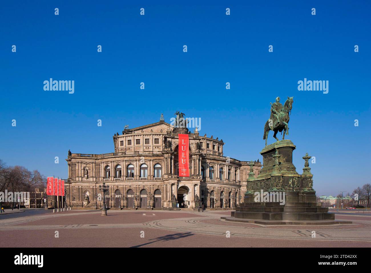 Theatre Square with Semper Opera House Stock Photo - Alamy