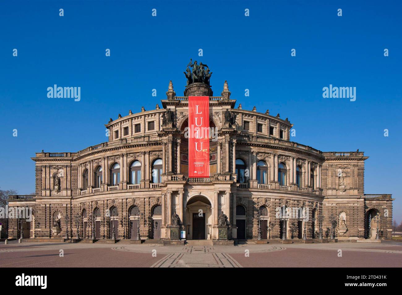 Theatre Square with Semper Opera House Stock Photo - Alamy