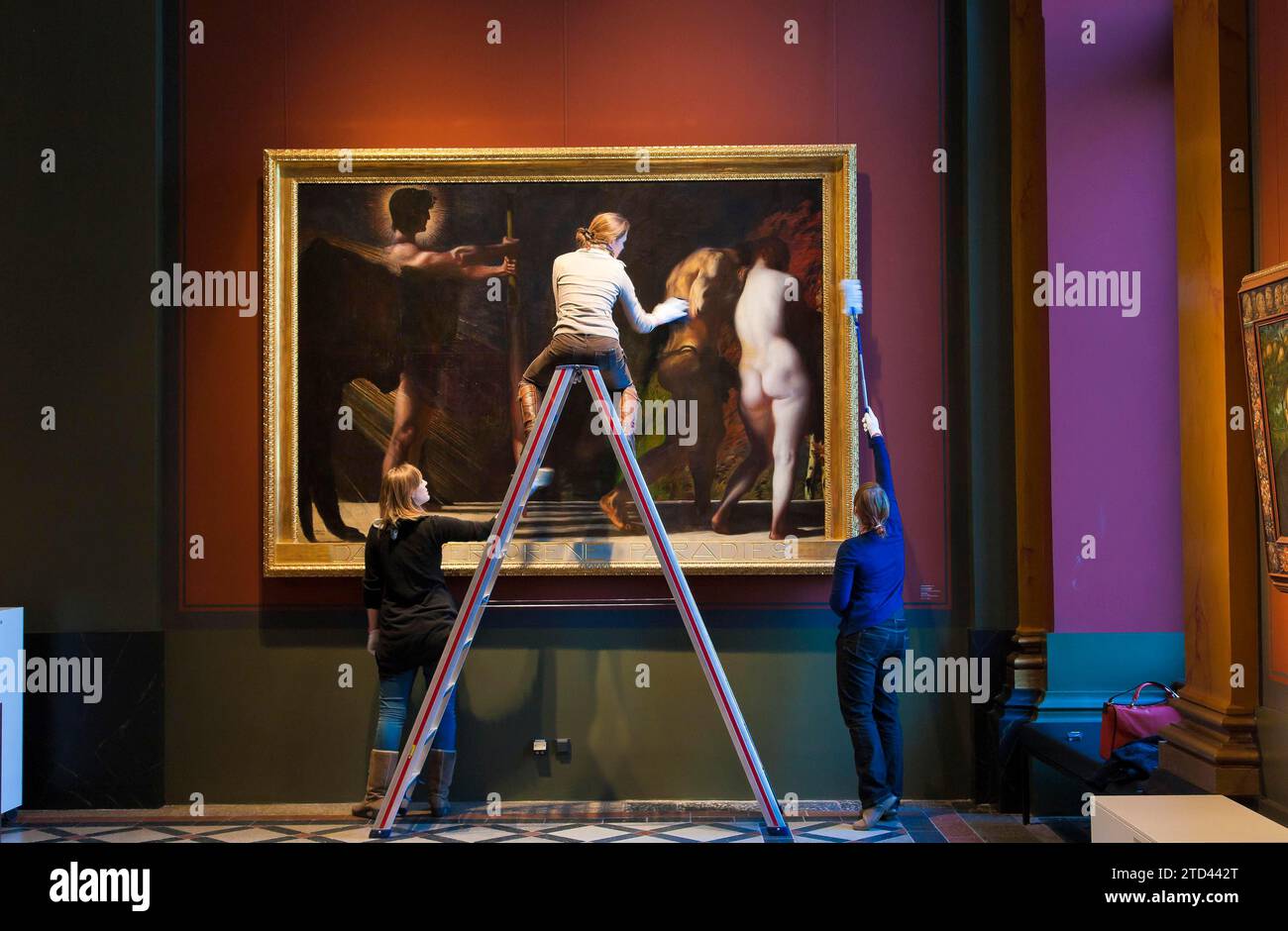 Major cleaning with the New Masters at the Albertinum Stock Photo - Alamy