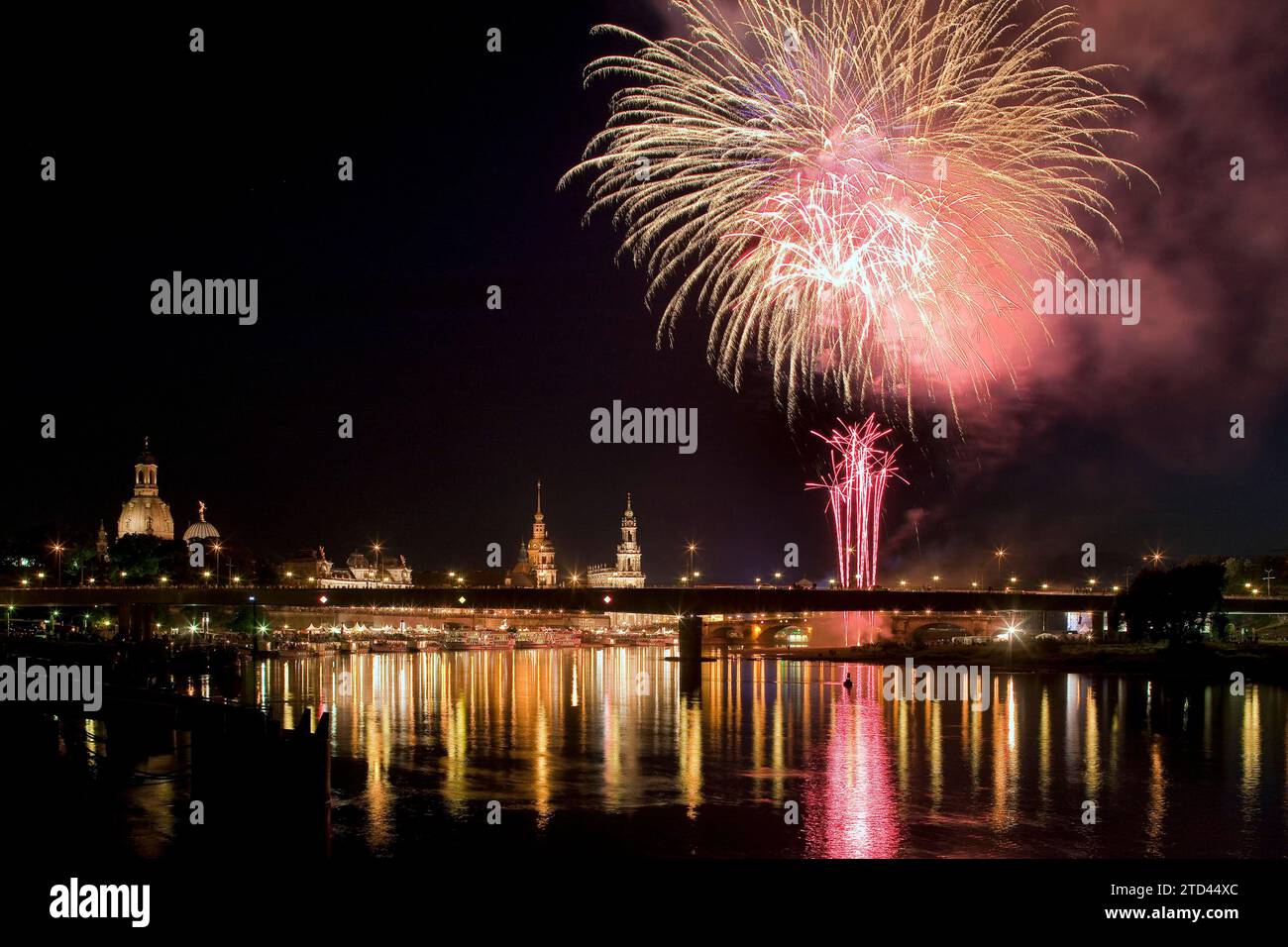 Breathtaking firework displays enchant the city skyline at night. Here ...