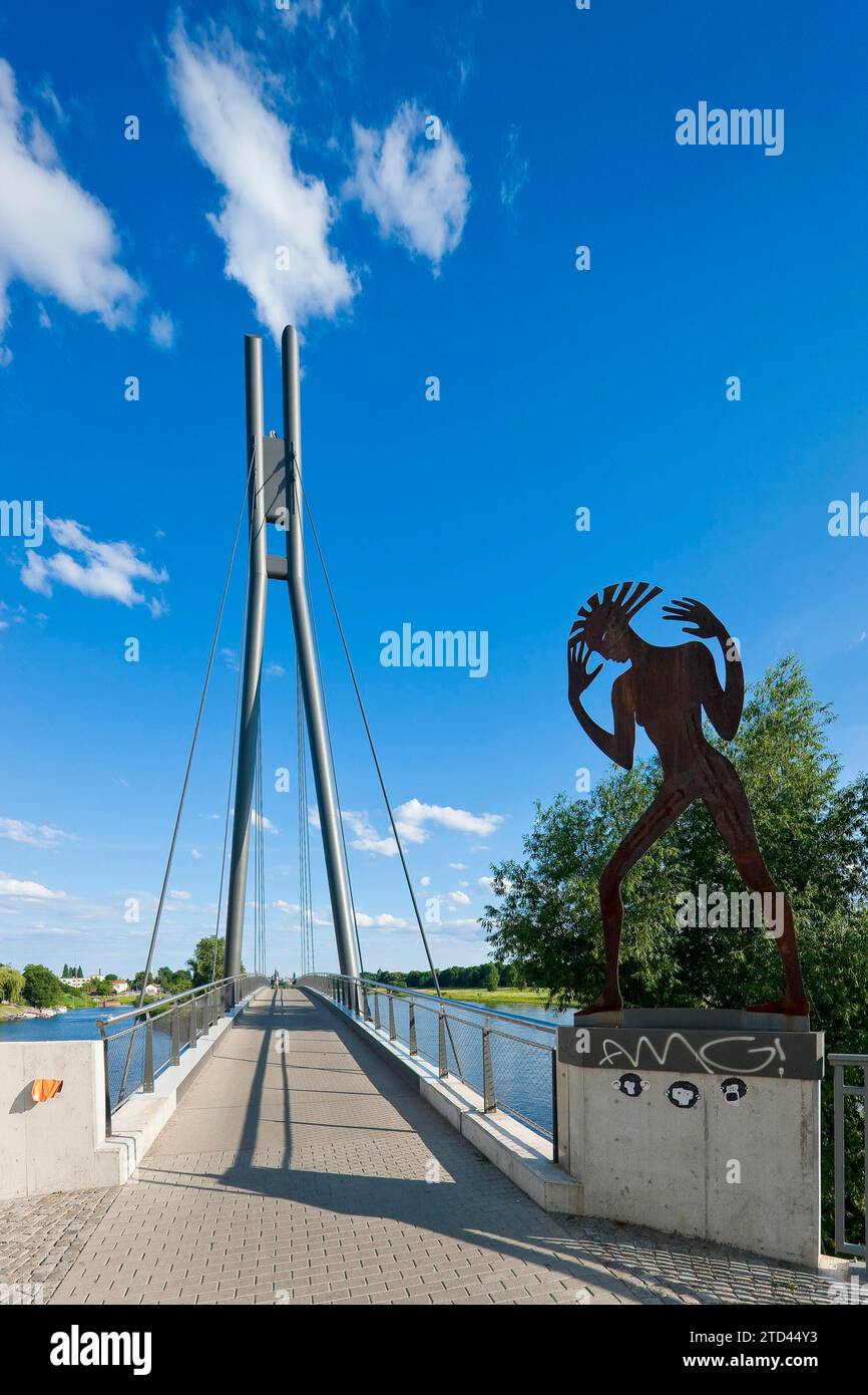Mole Bridge Dresden Pieschen Stock Photo - Alamy