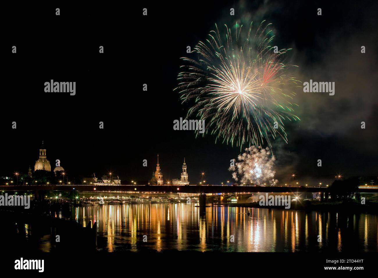 Breathtaking firework displays enchant the city skyline at night. Here ...