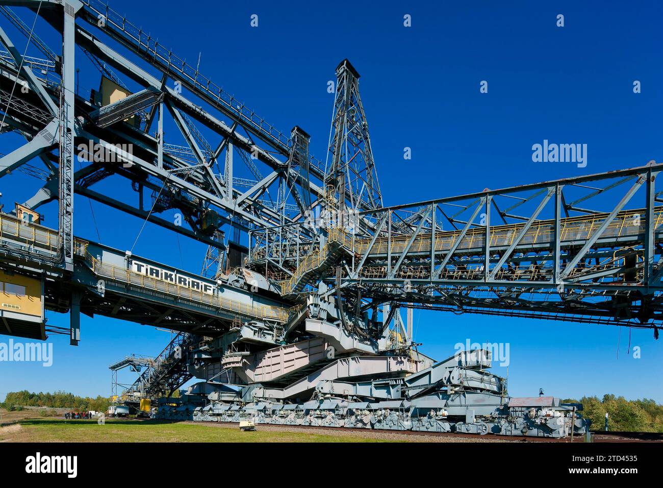 Overburden conveyor bridge F60 Stock Photo - Alamy