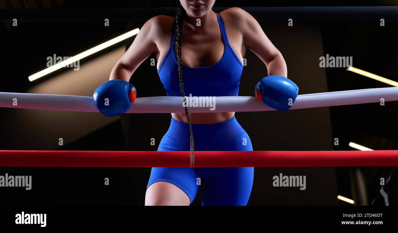Blue boxer boxing gym hi-res stock photography and images - Alamy