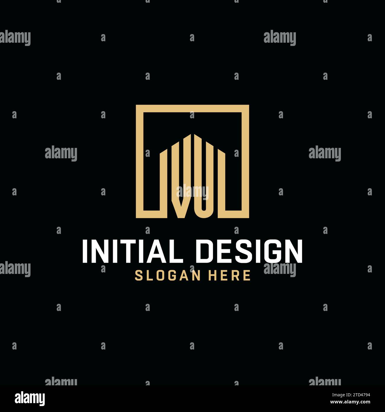 Vu logo design hi-res stock photography and images - Alamy