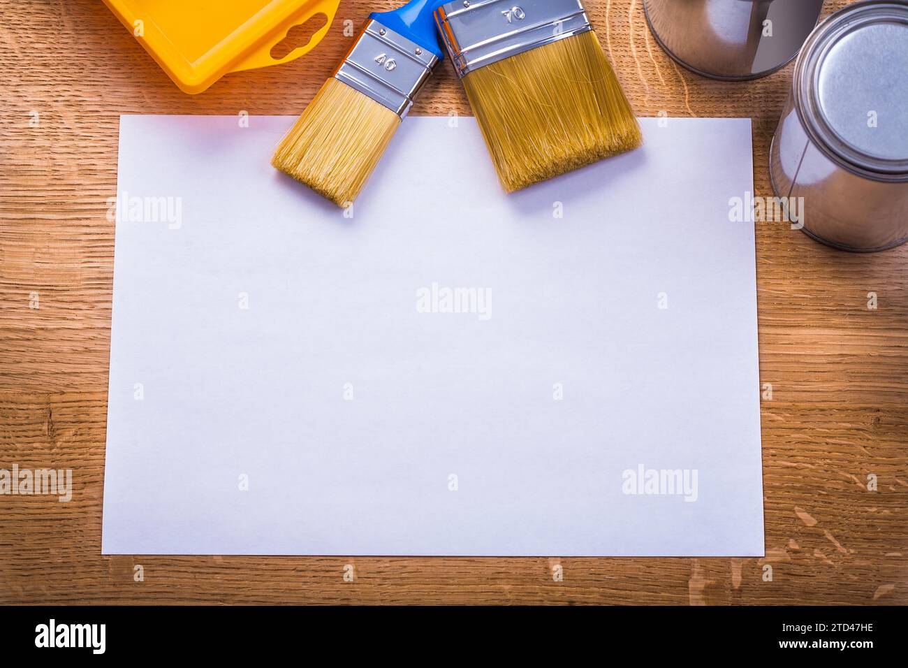 Painting wooden board roller white hi-res stock photography and images ...