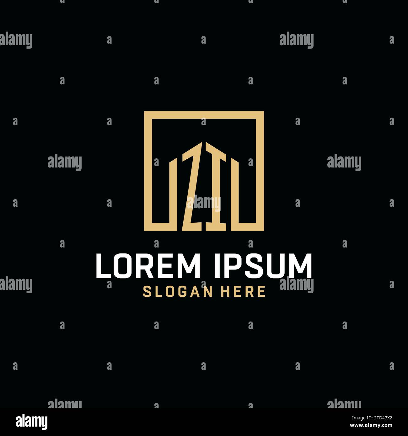 Zi logo design hi-res stock photography and images - Alamy