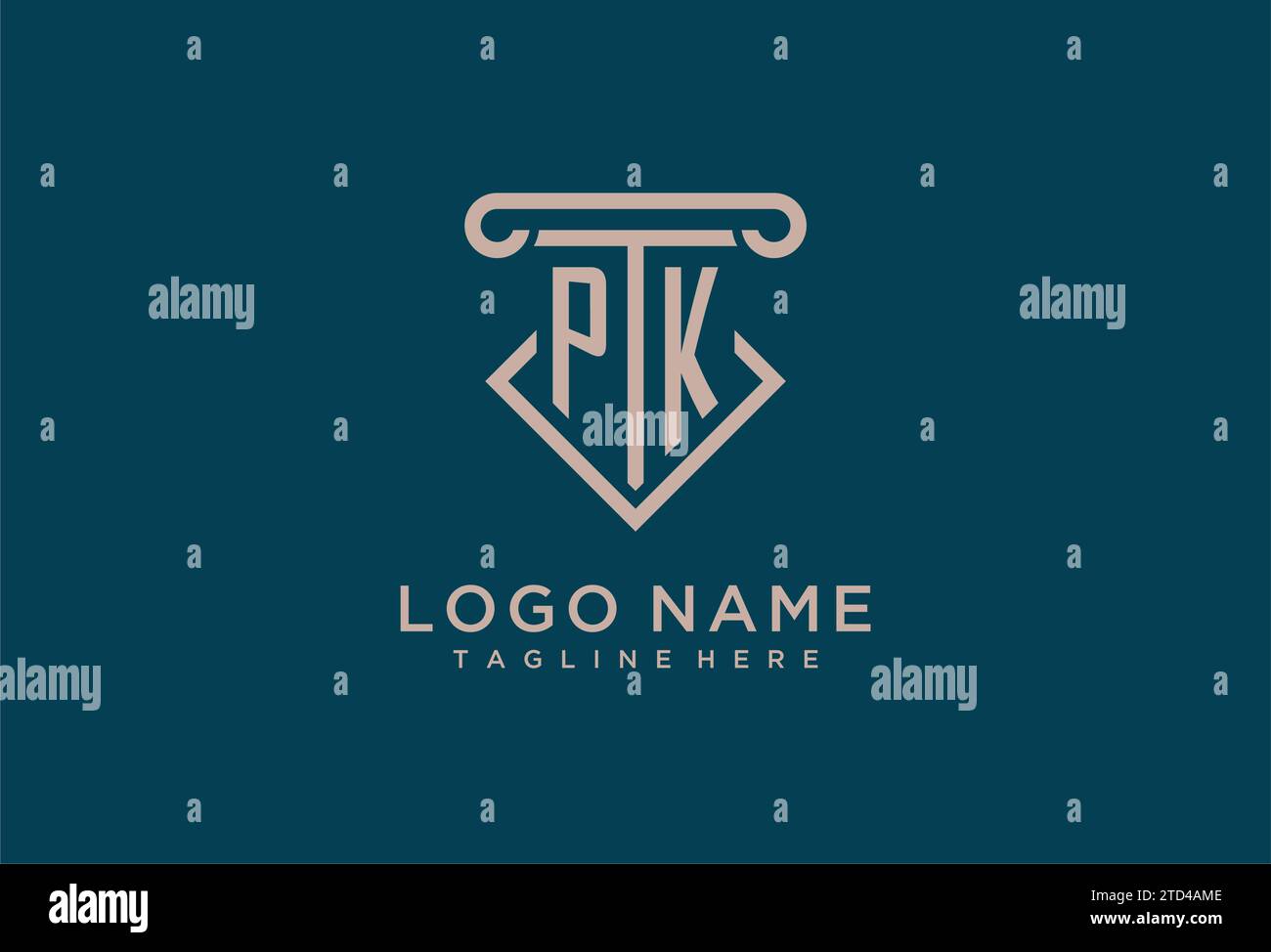 Ptk logo design hi-res stock photography and images - Alamy