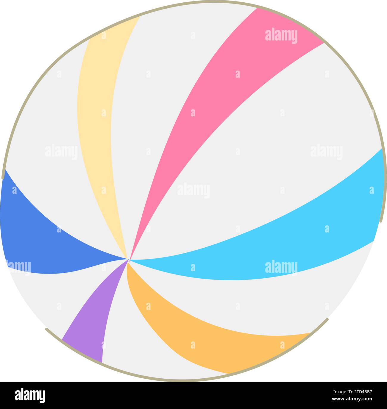 summer beach ball cartoon vector illustration Stock Vector Image & Art ...