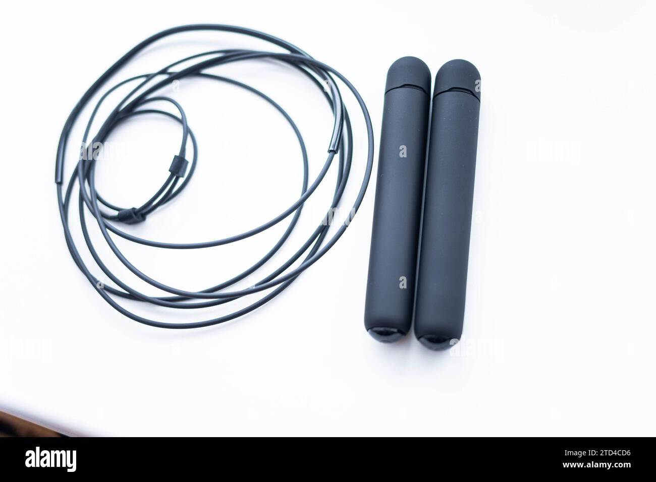 Digital smart jump rope on a white background, modern technologies in ...
