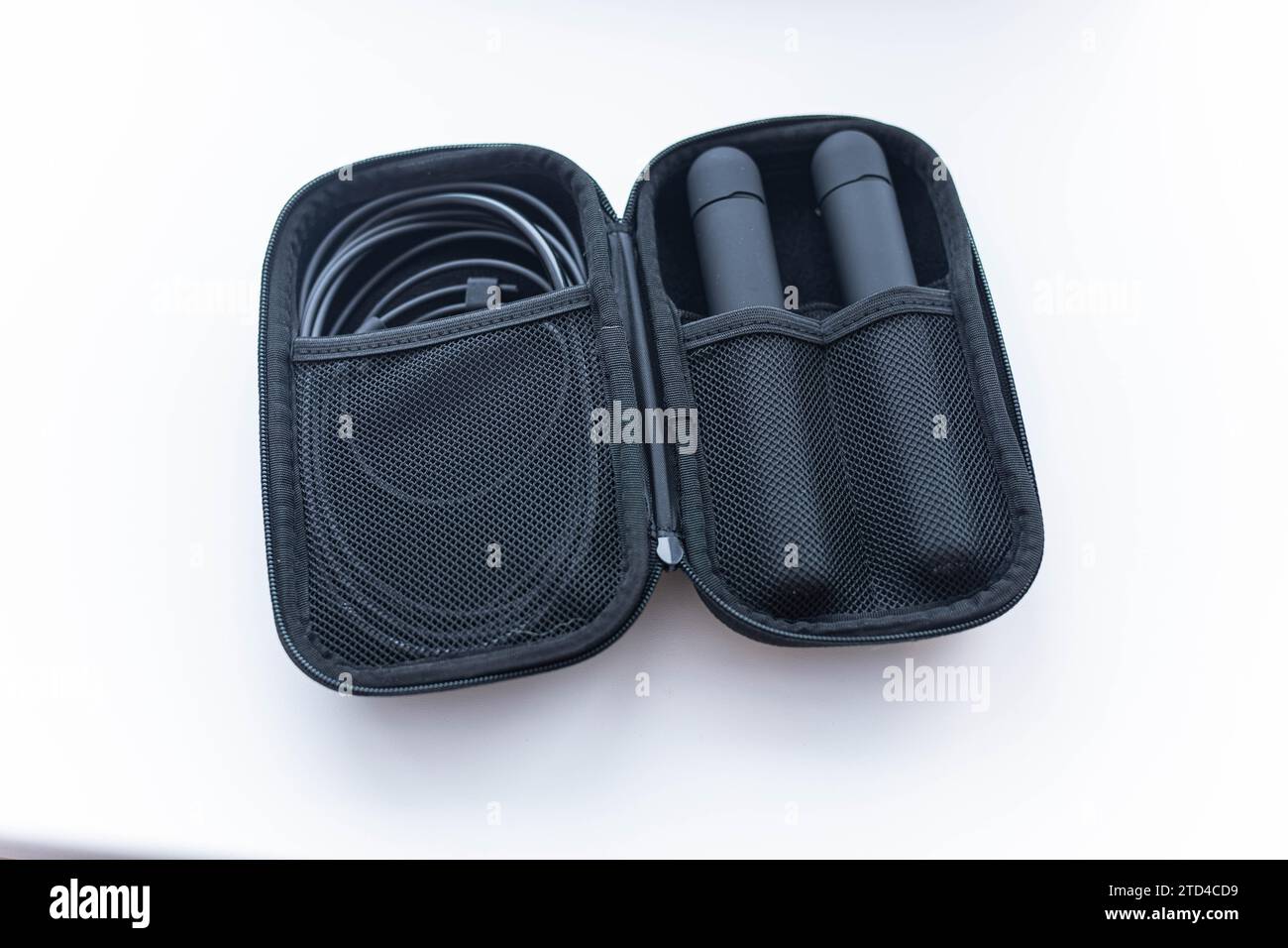 Digital smart jump rope on a white background, modern technologies in ...