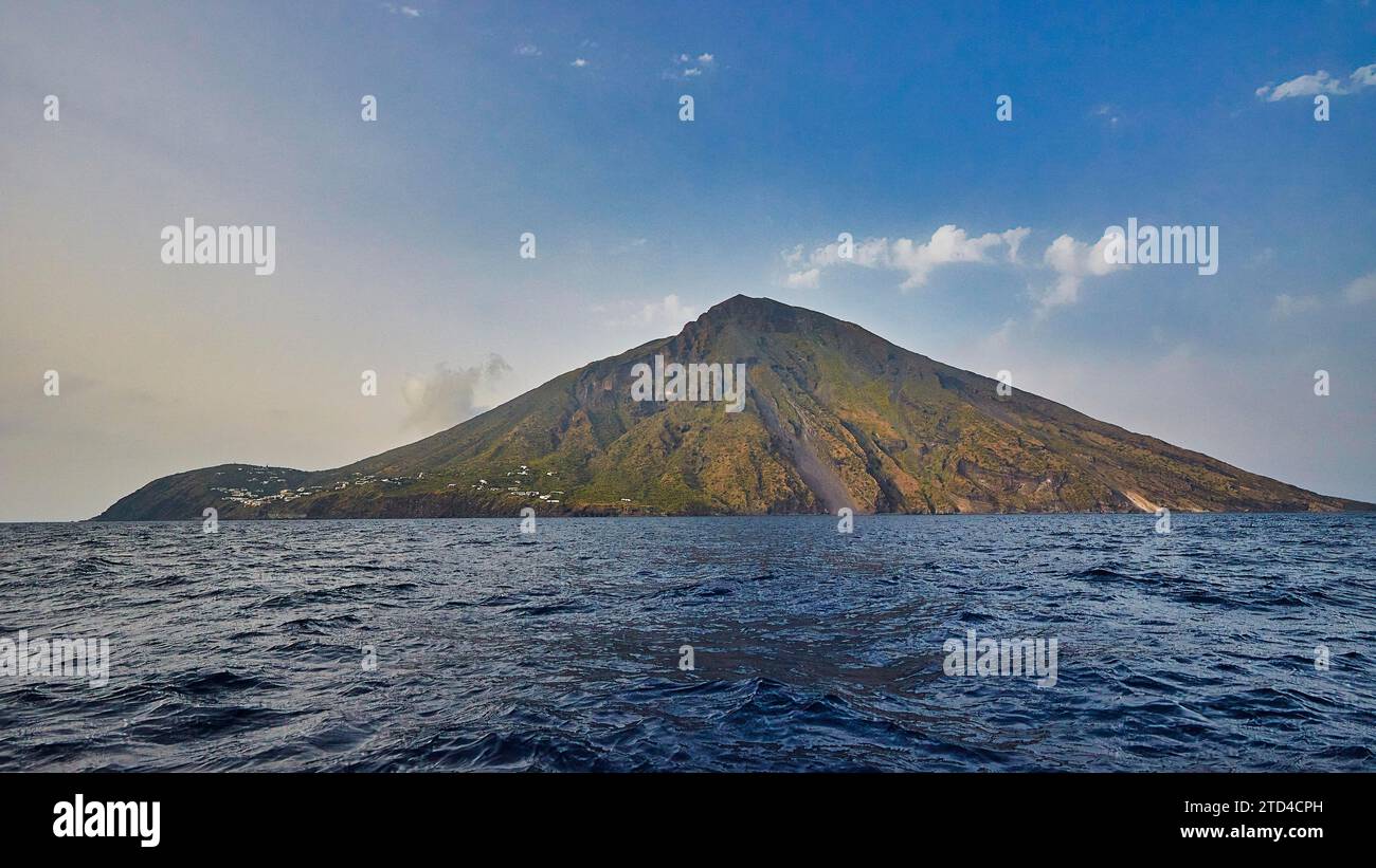 Whole island, Stromboli, mountain, volcano, volcanic island, Stromboli ...