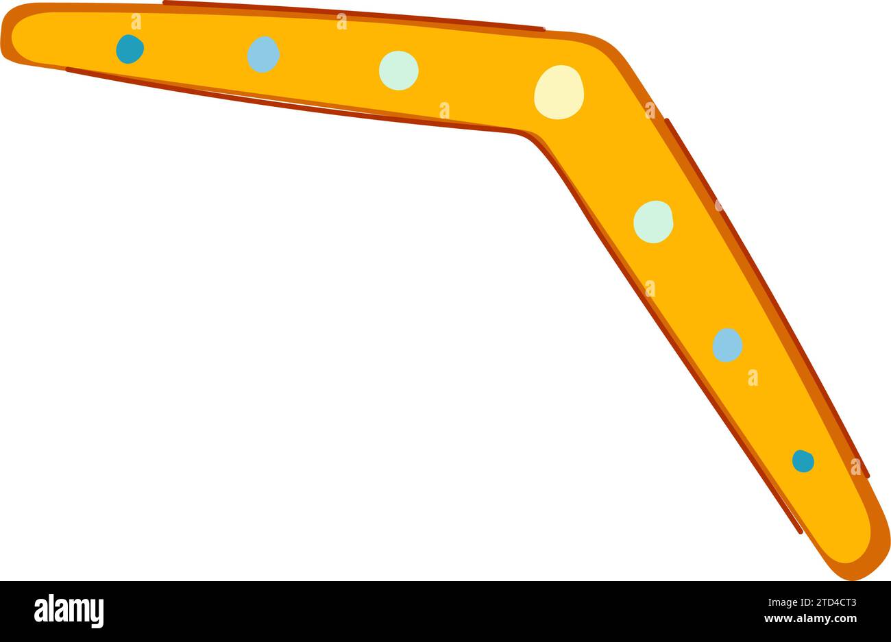 curve boomerang cartoon vector illustration Stock Vector Image & Art ...
