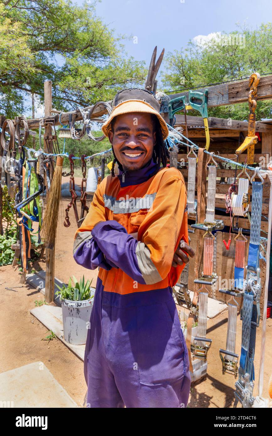 african entrepreneur, street vendor, selling tools and various hardware ...