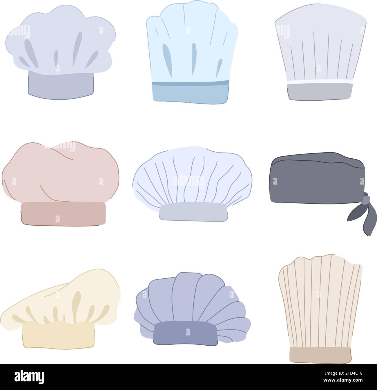 chef hat set cartoon vector illustration Stock Vector Image & Art - Alamy