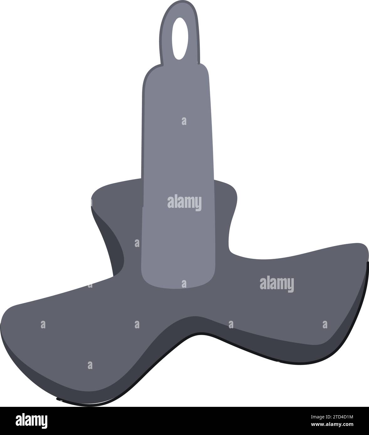 navy boat anchor cartoon vector illustration Stock Vector Image & Art ...