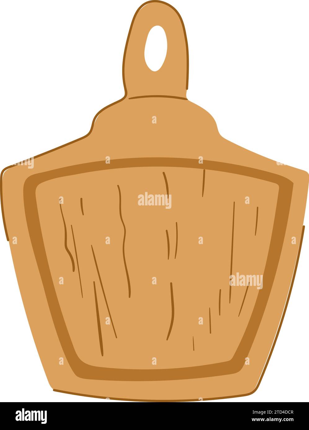 wooden chopping board cartoon vector illustration Stock Vector Image ...