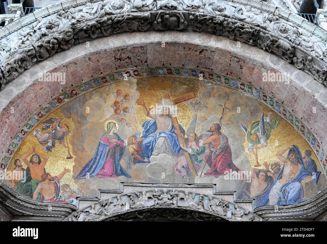Resurrection of Christ mosaic, Basilica di San Marco, Venice, Italy Stock Photo - Alamy