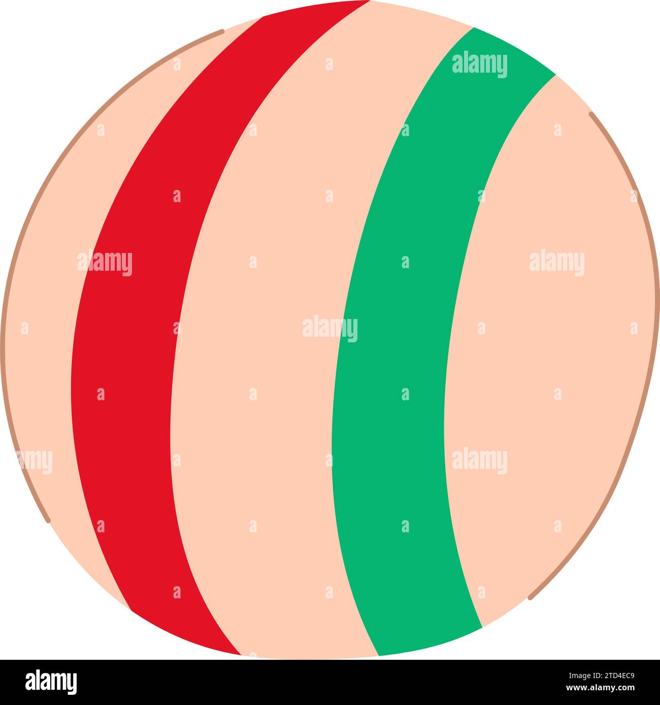 Red Beach Ball Cartoon Vector Illustration Stock Vector Image And Art Alamy