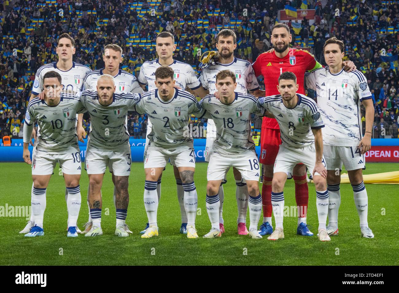 The Italian national team: from left to right, top: Nicolo' ZANIOLO ... The Italian national team: from left to right, top: Nicolo' ZANIOLO ...