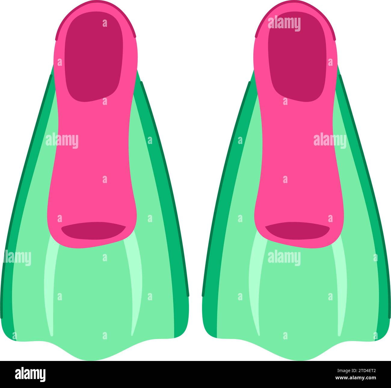 dive flippers cartoon vector illustration Stock Vector Image & Art - Alamy