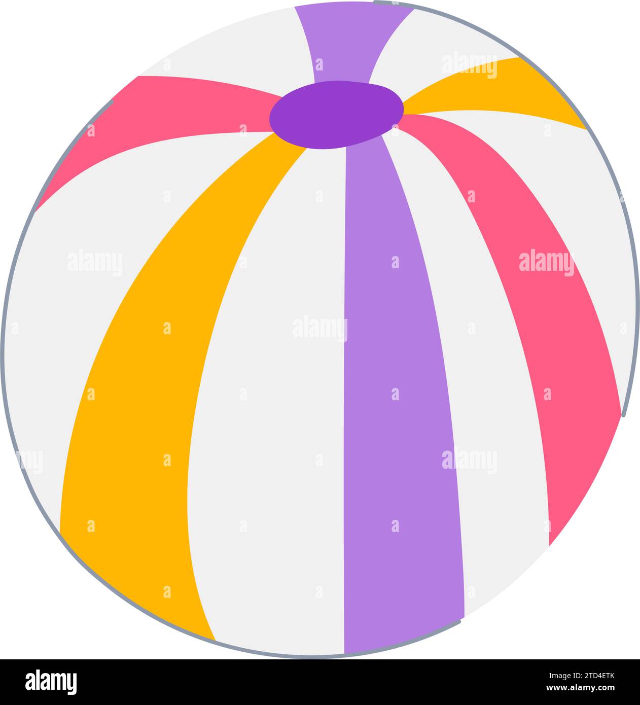 rubber beach ball cartoon vector illustration Stock Vector Image & Art ...