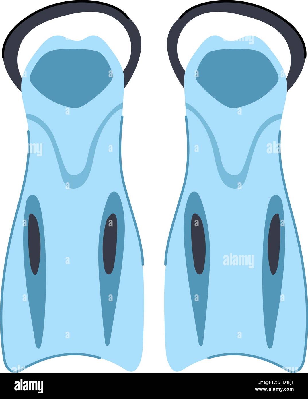 scuba flippers cartoon vector illustration Stock Vector Image & Art - Alamy