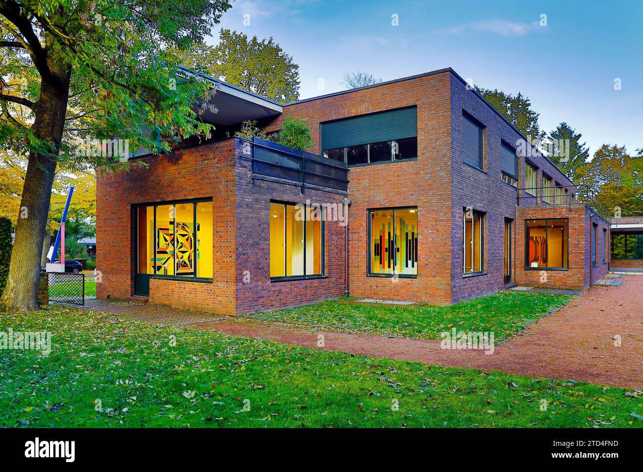 Esters House, designed by Ludwig Mies van der Rohe in the style of ...