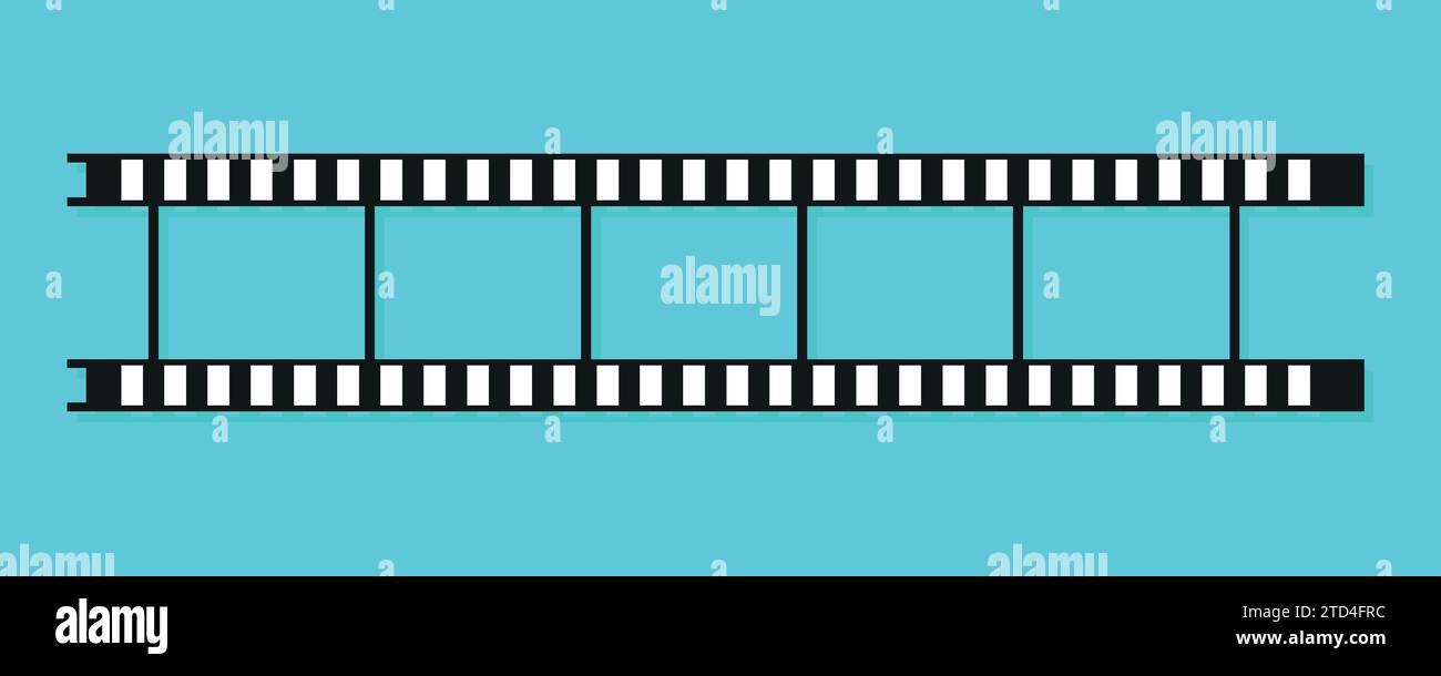 Movie film long strip, cinema or photograph camera long film strip ...