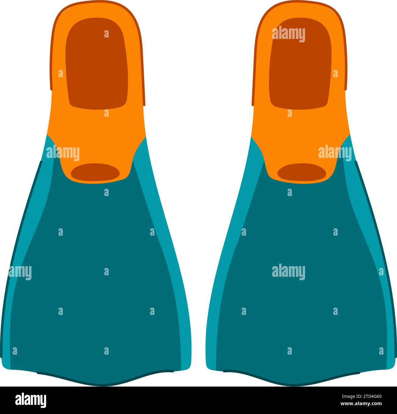 aquatics flippers cartoon vector illustration Stock Vector Image & Art ...