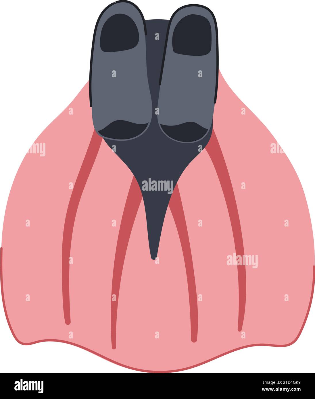 isometric flippers cartoon vector illustration Stock Vector Image & Art ...