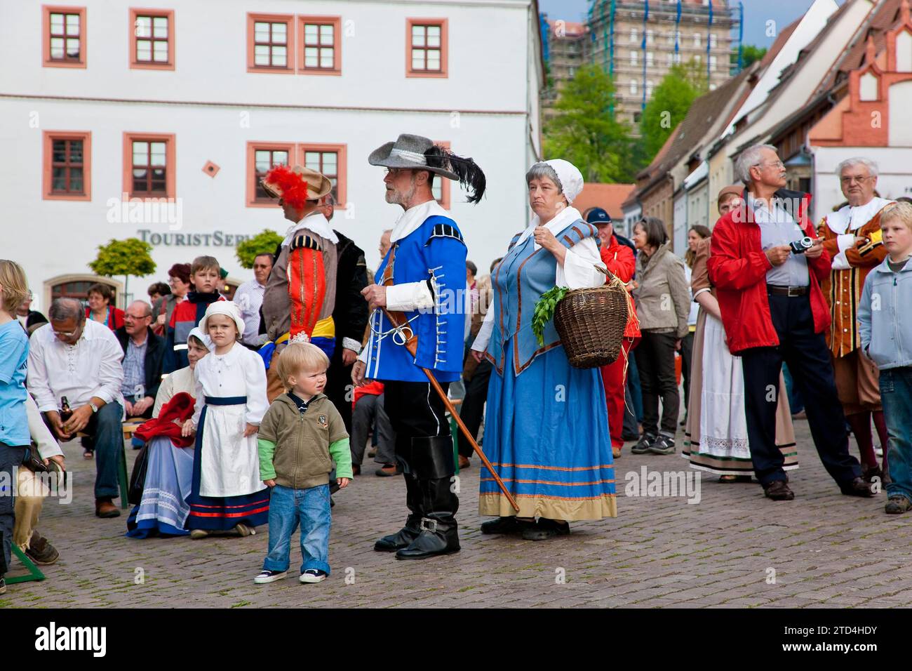 Pirna the members of the association Der Retter playfully re-enact the ...