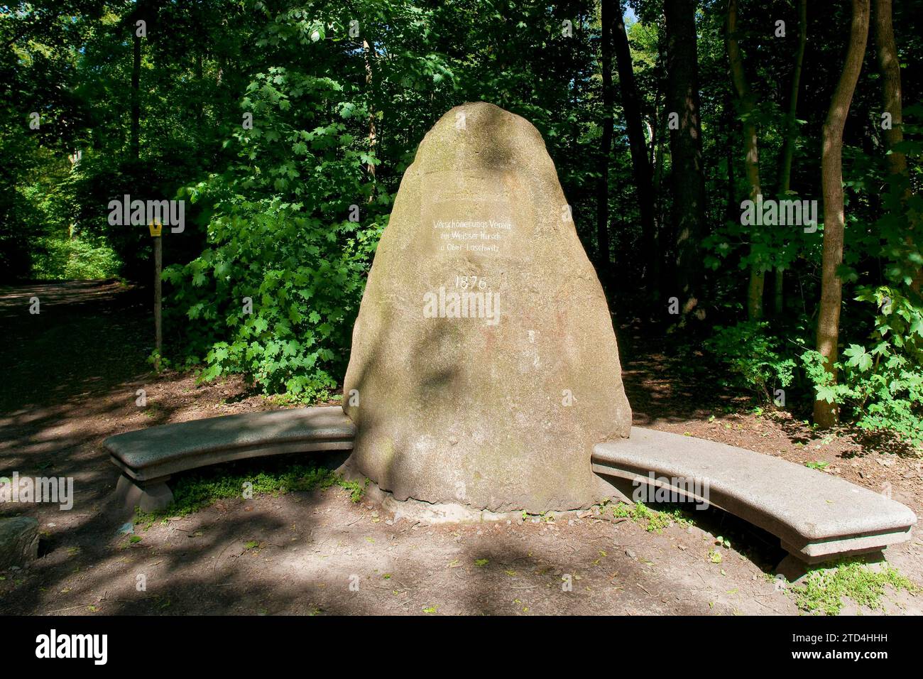 Dresden White Stag Memorial Stone at the Concert Square Stock Photo - Alamy