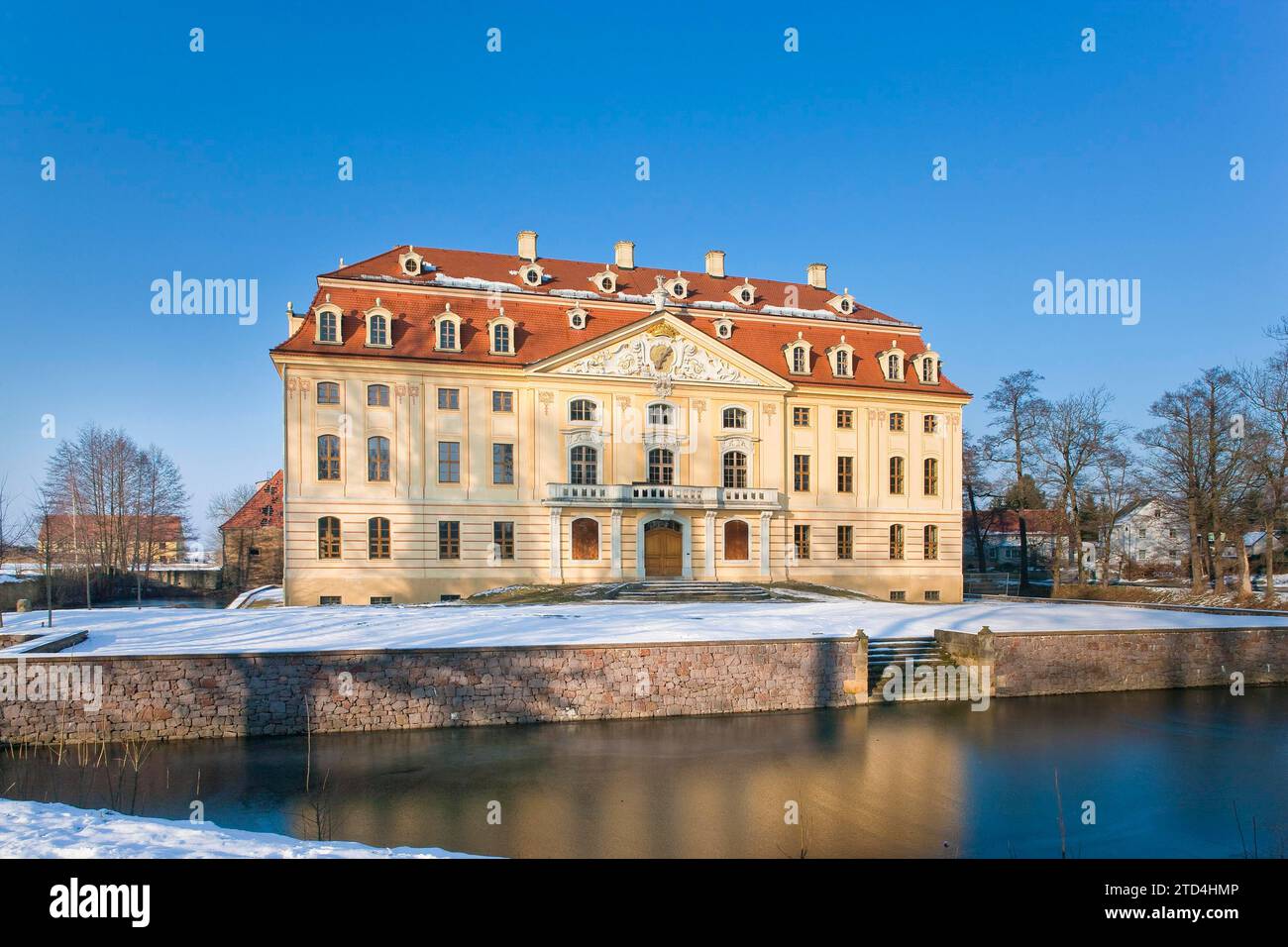 Baroque Wachau Castle in winter Stock Photo - Alamy