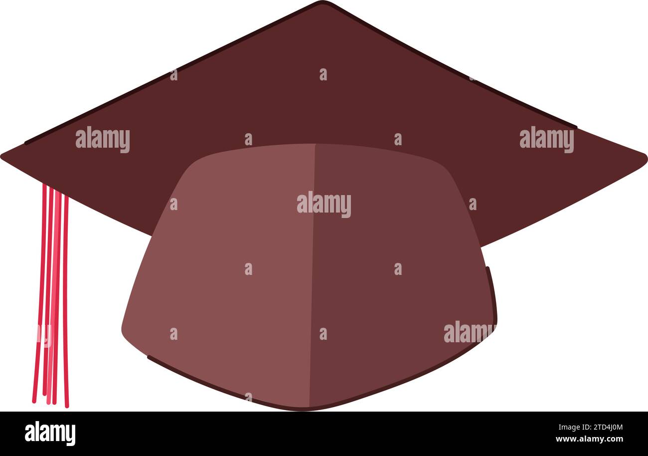 education graduation hat cartoon vector illustration Stock Vector Image ...