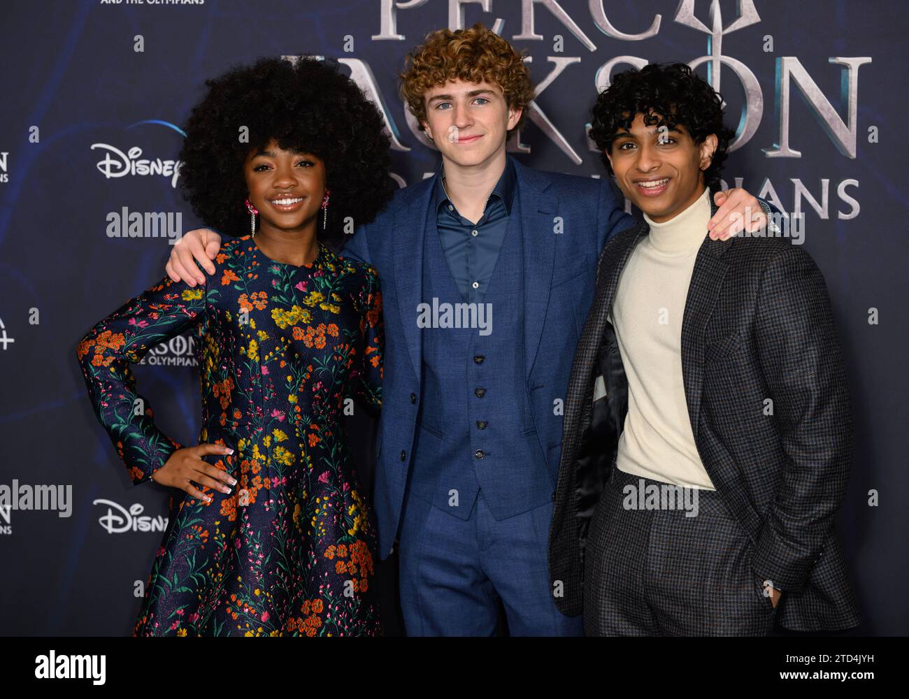 London, UK. December 16th, 2023. Leah Sava Jeffries, Walker Scobell and ...