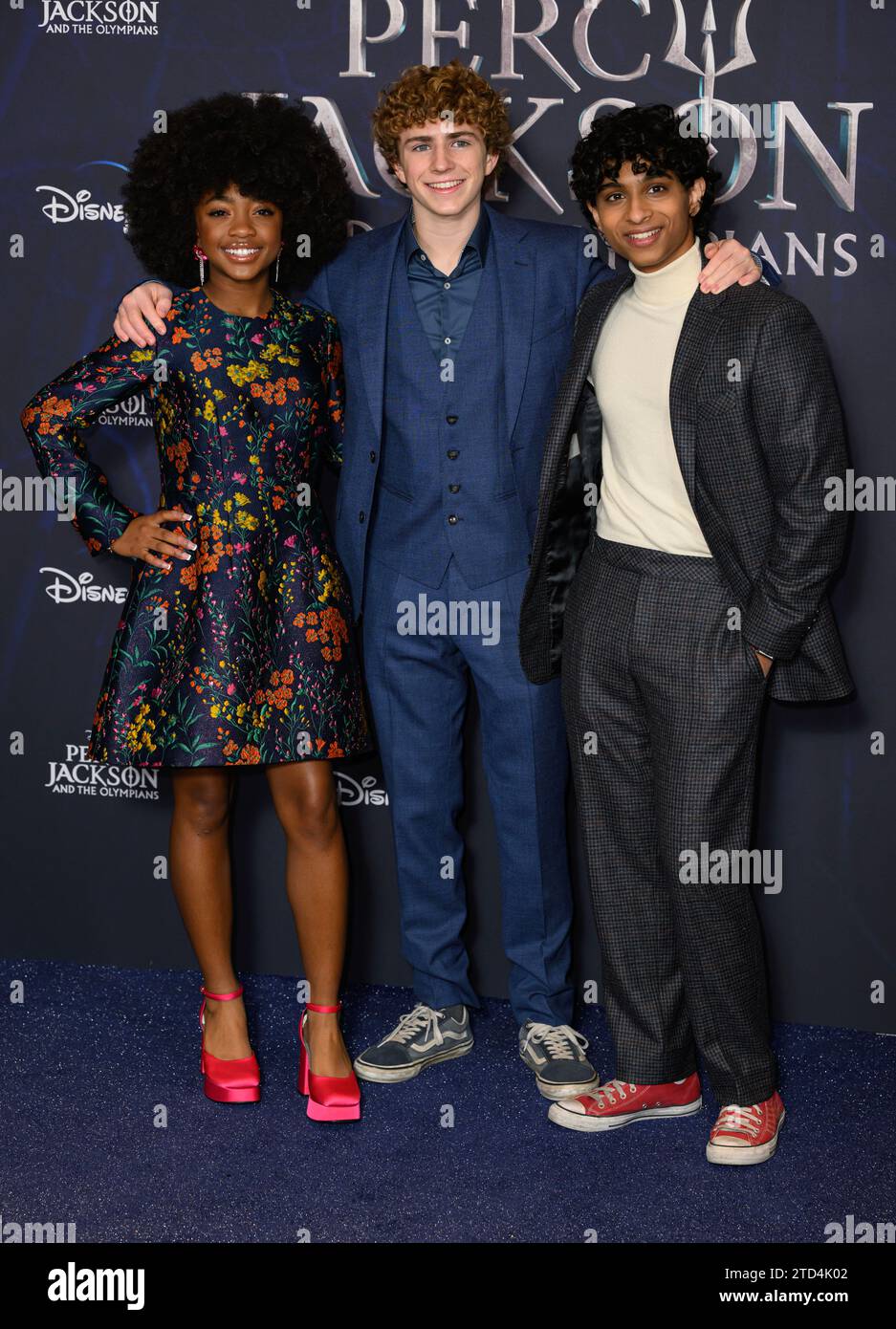 London, UK. December 16th, 2023. Leah Sava Jeffries, Walker Scobell and ...