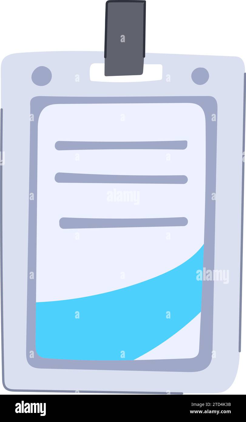 access id card cartoon vector illustration Stock Vector Image & Art - Alamy