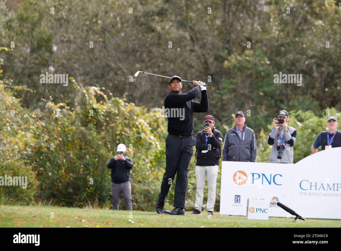 Orlando, USA. 15th Dec 2023. December 15, 2023: Tiger Woods teeing off ...