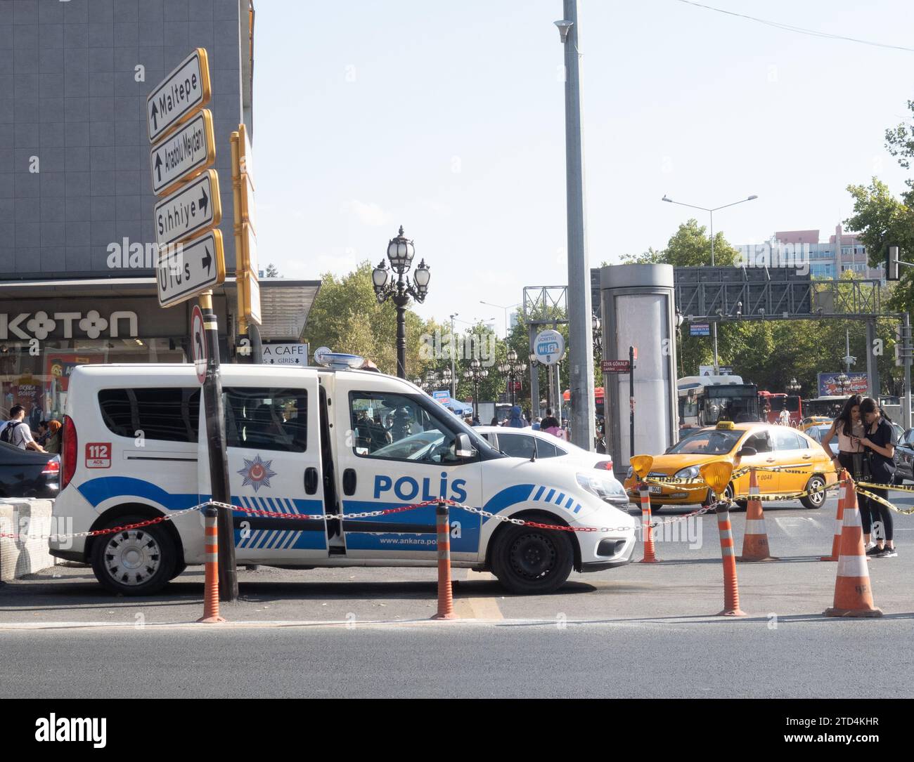Turkish police car. Ankara Turkey Stock Photo - Alamy