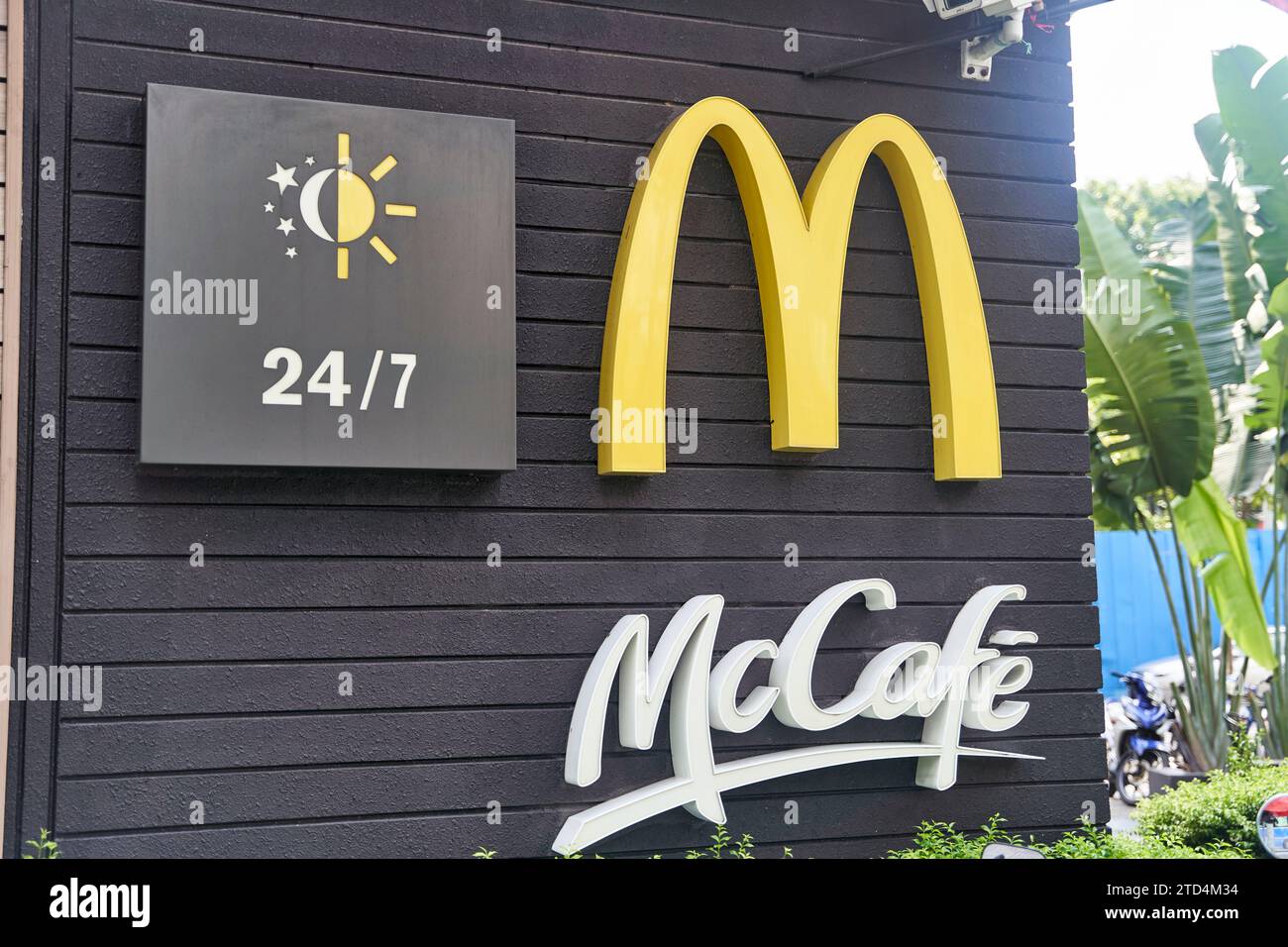 Ho Chi Minh City, Vietnam - 2.07.2023: Close-up of McDonald's logo and ...