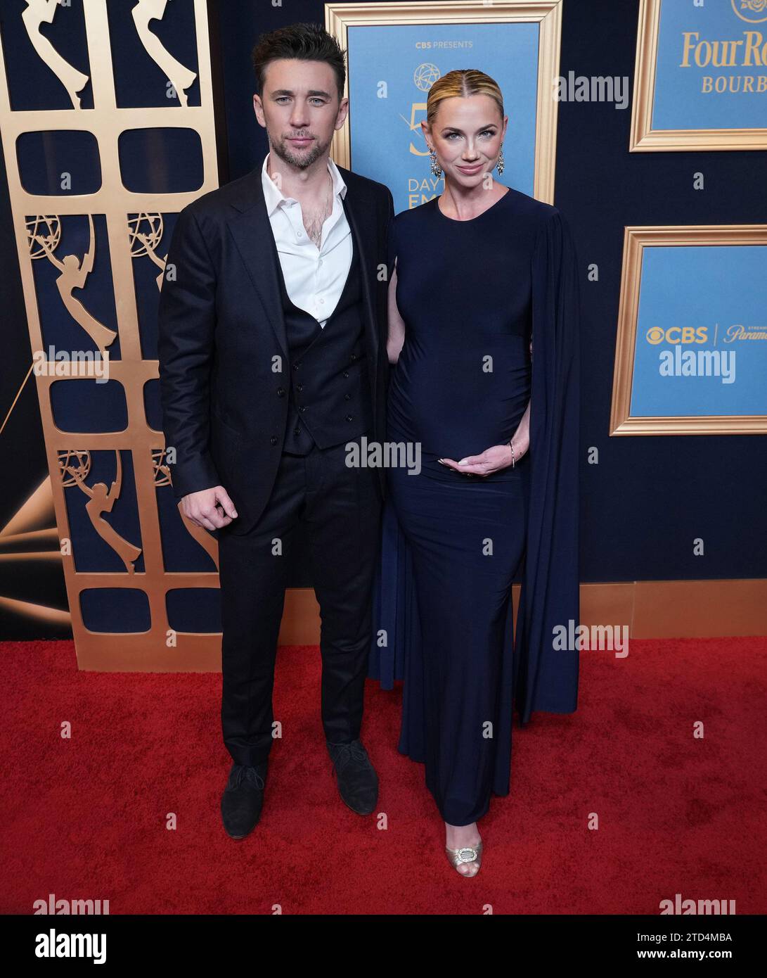 (L-R) Billy Flynn and Gina Comparetto at the 50th Annual Daytime Emmy ...