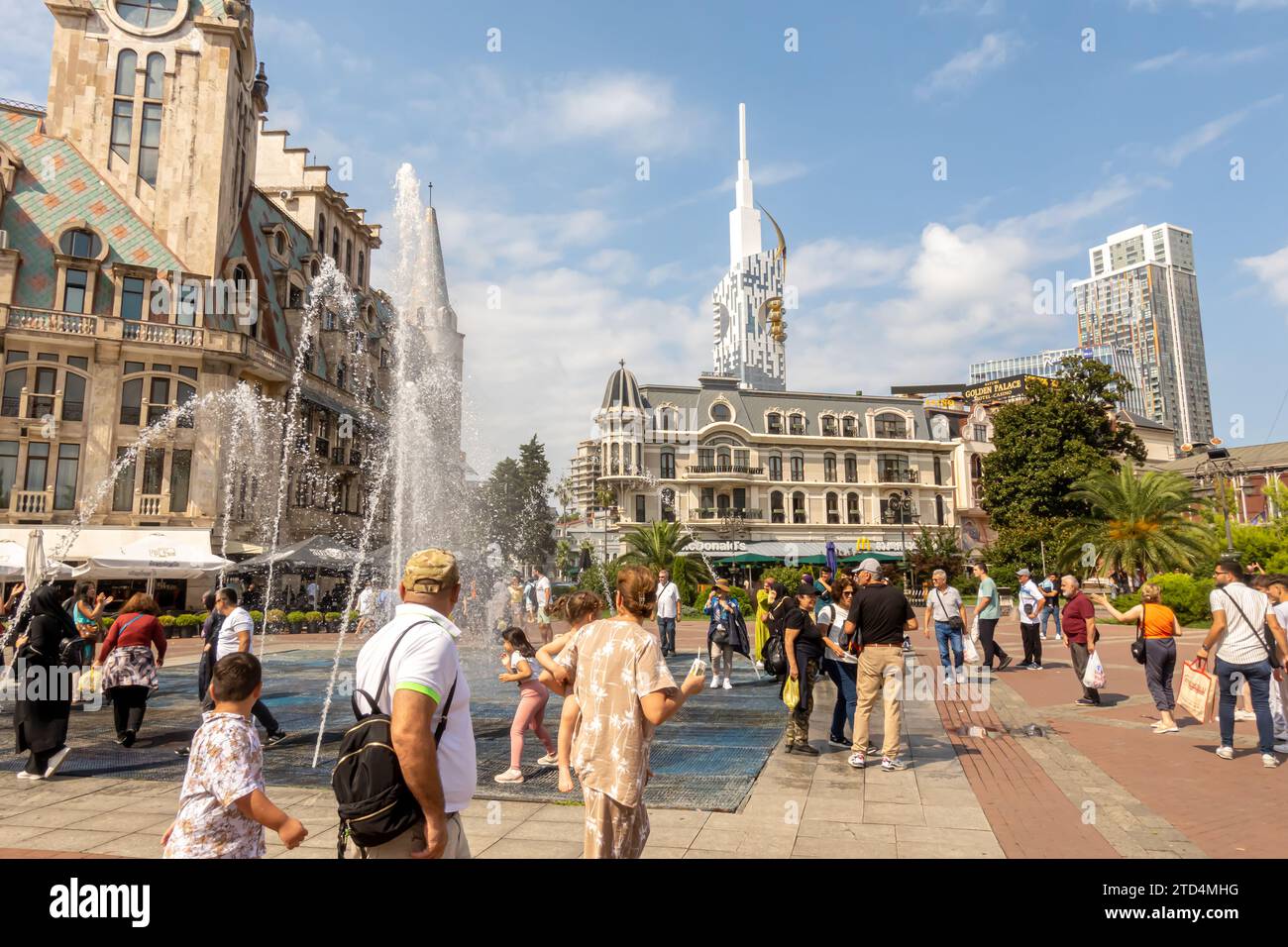 Europe square Batumi Georgia Stock Photo - Alamy