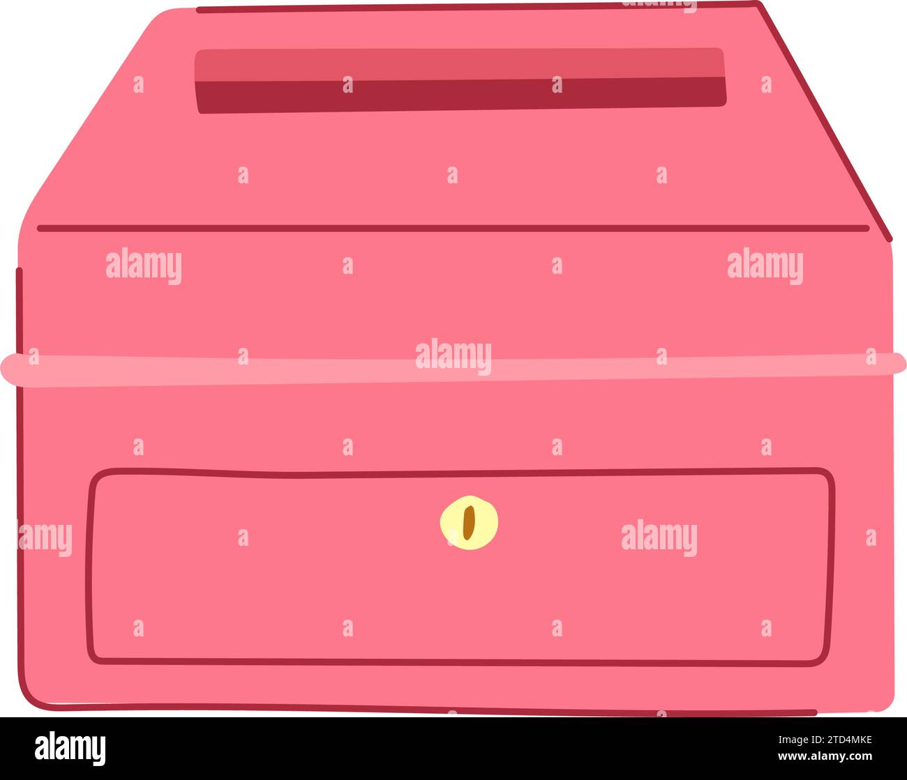 box mailbox letter cartoon vector illustration Stock Vector Image & Art ...