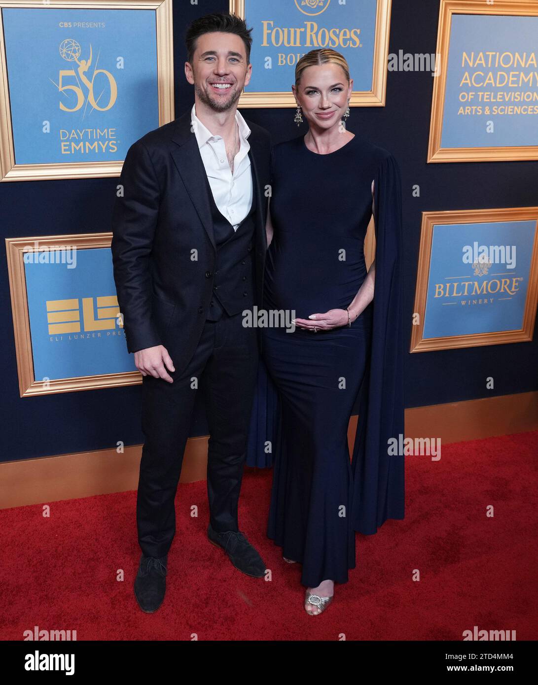 (L-R) Billy Flynn and Gina Comparetto at the 50th Annual Daytime Emmy ...
