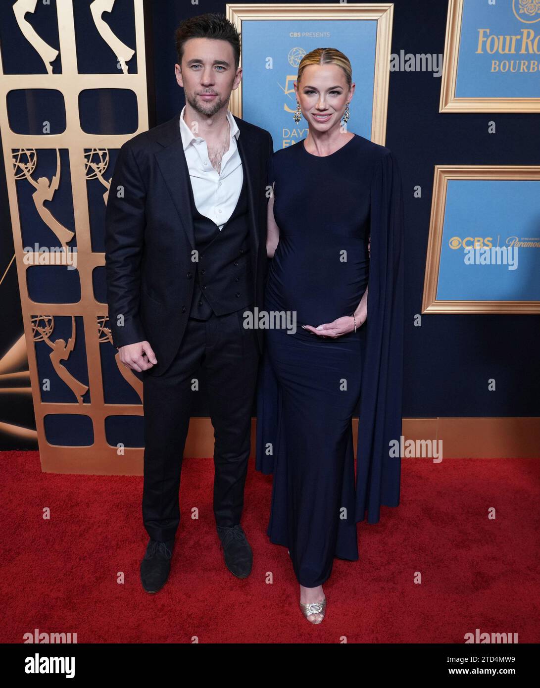 (L-R) Billy Flynn and Gina Comparetto at the 50th Annual Daytime Emmy ...