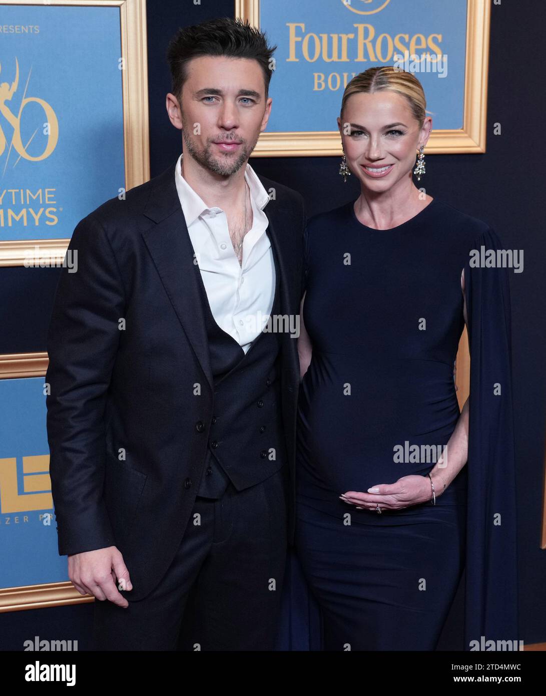 (L-R) Billy Flynn and Gina Comparetto at the 50th Annual Daytime Emmy ...