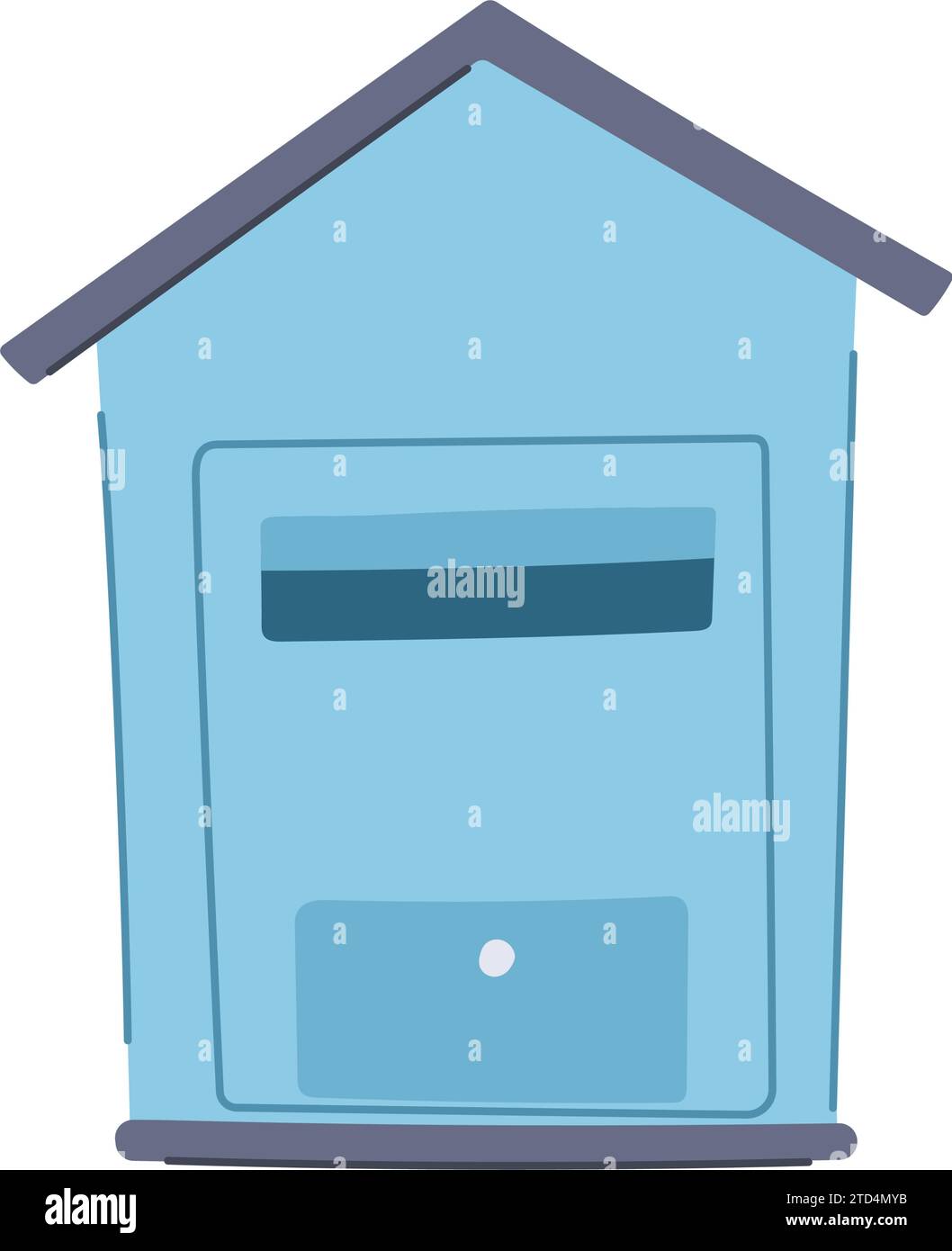 postal mailbox letter cartoon vector illustration Stock Vector Image ...