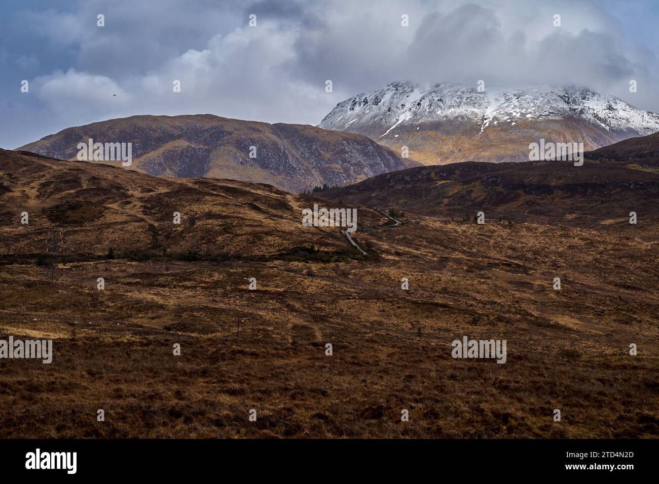 Ben Nevis under snow, Highlands, Scotland Stock Photo - Alamy