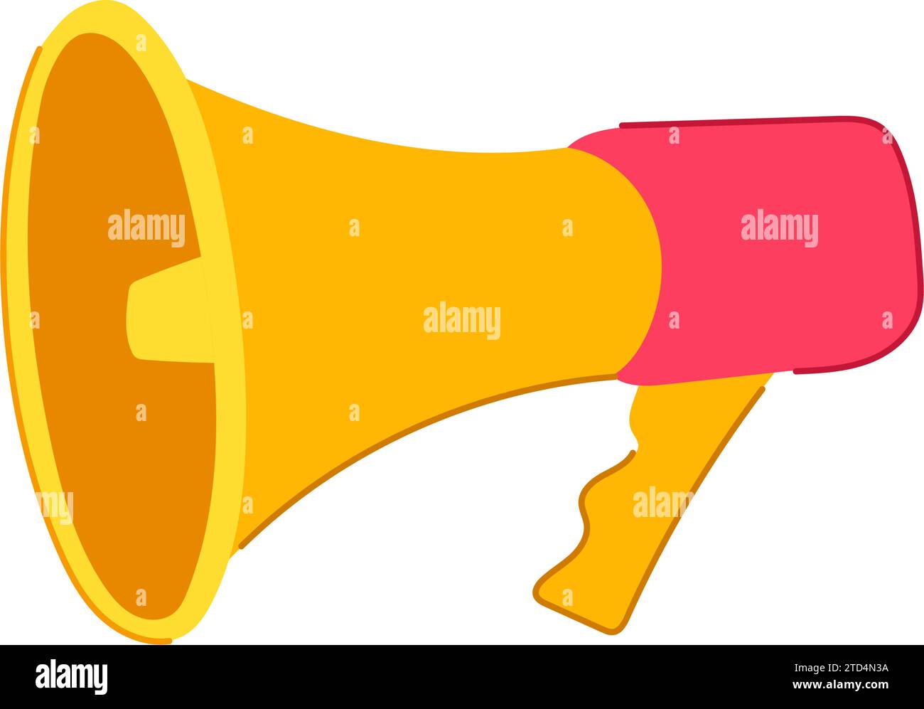 shout megaphone cartoon vector illustration Stock Vector Image & Art ...